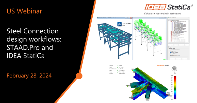 Steel Connection design workflows: STAAD.Pro and IDEA StatiCa | IDEA StatiCa